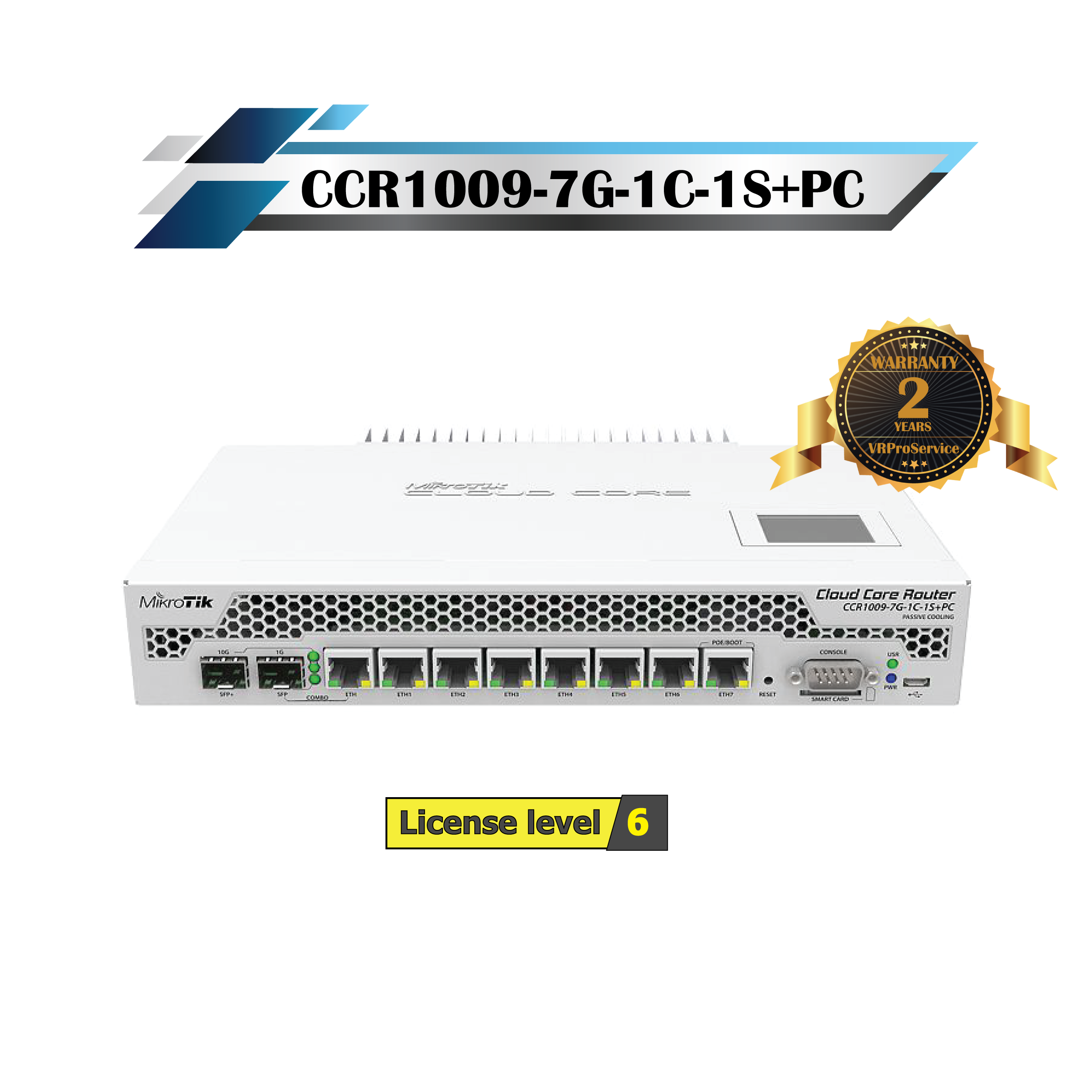 MikroTik รุ่น CCR1009-7G-1C-1S+PC