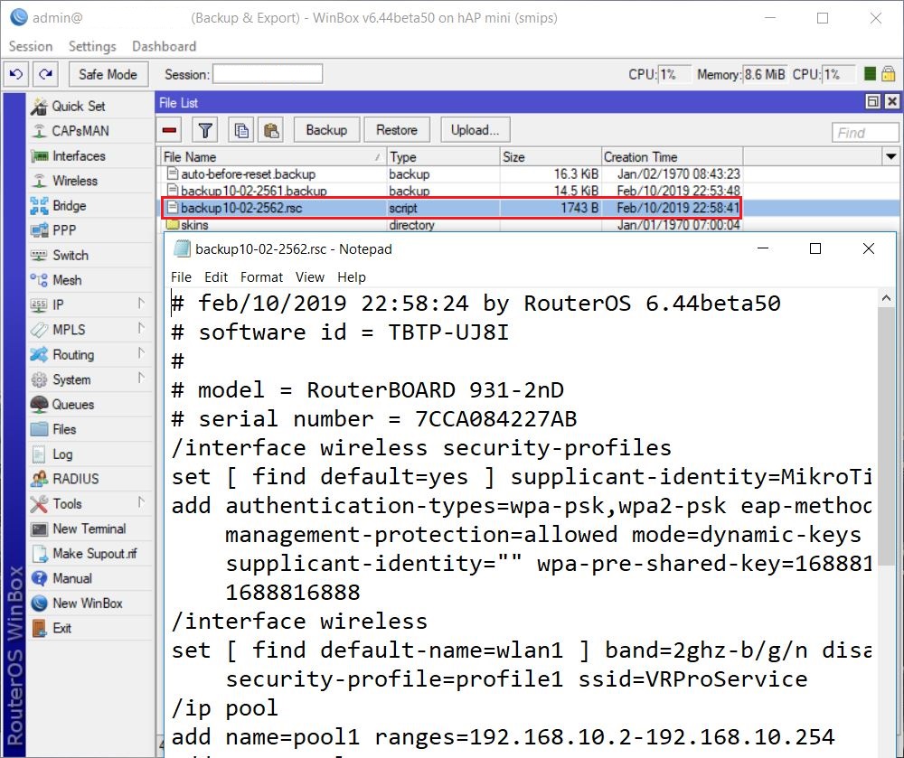 [Trick] วิธี Backup & Export Config บนอุปกรณ์ MikroTik