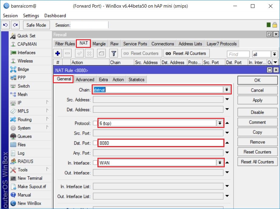 [Trick] วิธีตั้งค่า Forward Port บนอุปกรณ์ MikroTik