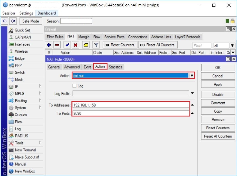 [Trick] วิธีตั้งค่า Forward Port บนอุปกรณ์ MikroTik