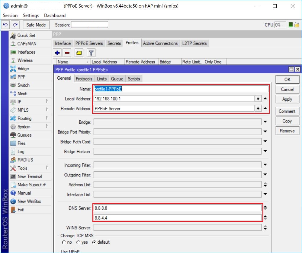 [Trick] ตั้งค่า PPPoE Server & PPPoE Client เบื้องต้น