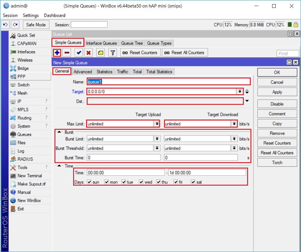 [Trick] เมนูใน Simple Queues เบื้องต้นที่ควรรู้