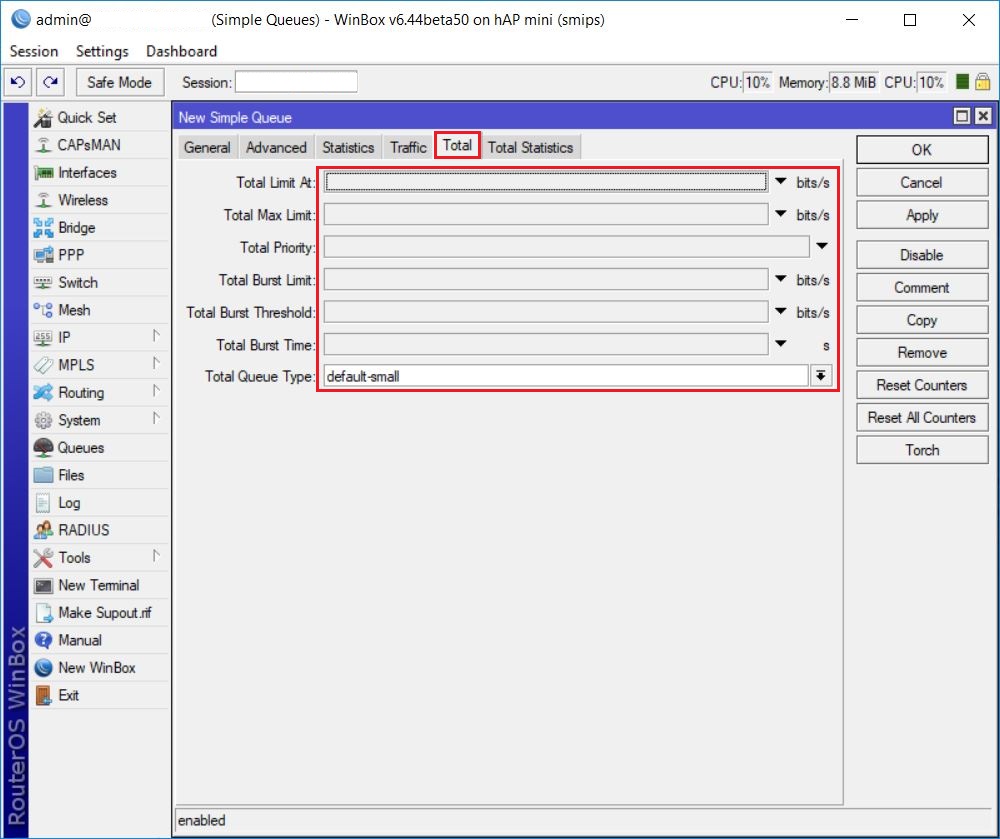 [Trick] เมนูใน Simple Queues เบื้องต้นที่ควรรู้